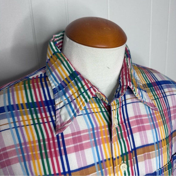 Arrow | Shirts | Vintage 8s Arrow Shirtmaker Multicolor Plaid Shirt ...